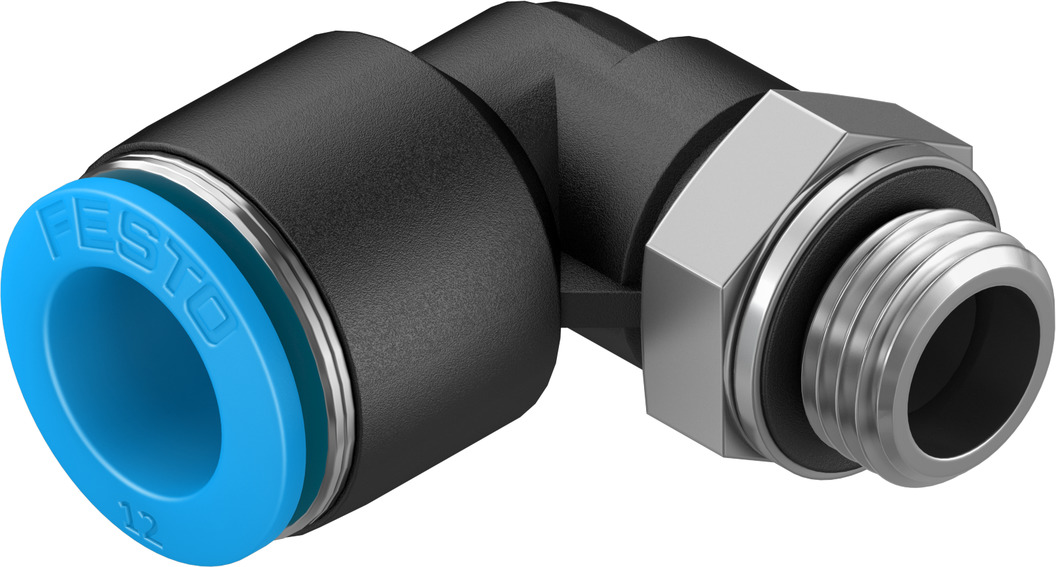 L 型快插式螺纹接头 QSL-G1/4-12 | Festo CN